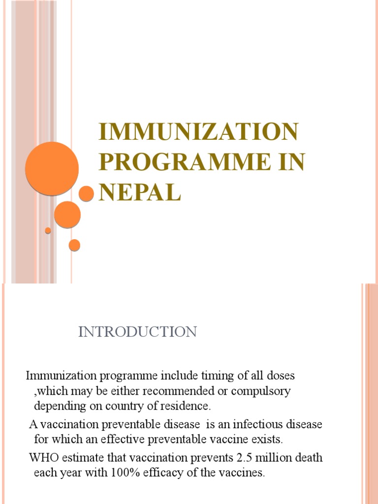 Nepal National Immunization Schedule | PDF | Vaccines | Eradication Of ...