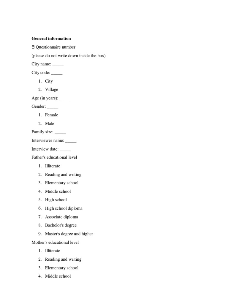 Questionnaire SM | PDF | Substance Abuse | Heroin