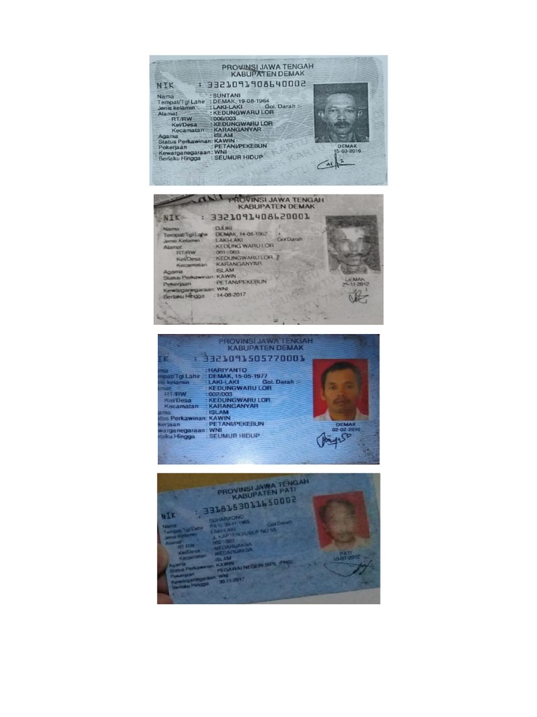 KTP Kel - Tani maju.1ABC | PDF