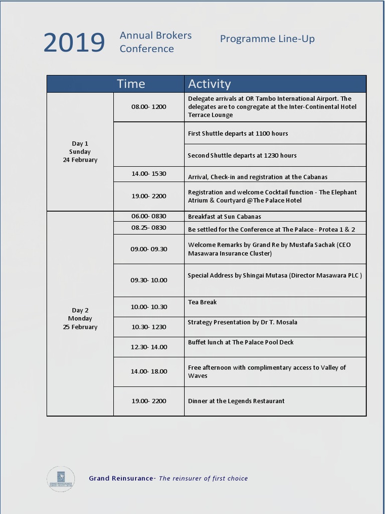 Programme Line Up Final v2 | PDF | Eating Behaviors Of Humans | Food ...