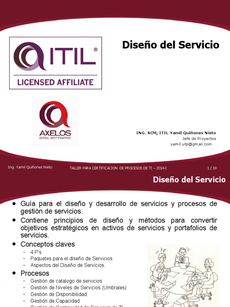 Clase7 8 | PDF | Itil | Diseño