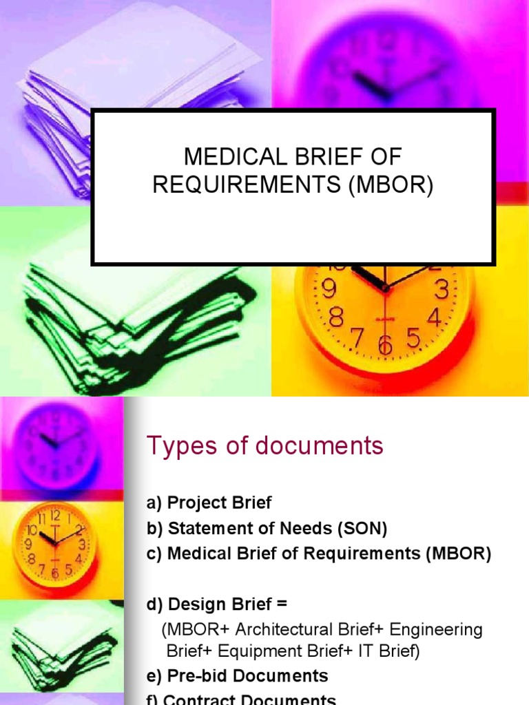 Medical Brief of Requirements (Mbor) | Download Free PDF | Patient ...