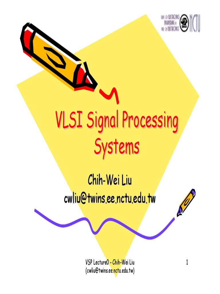 VLSI Signal Processing Systems | Download Free PDF | Digital Signal ...