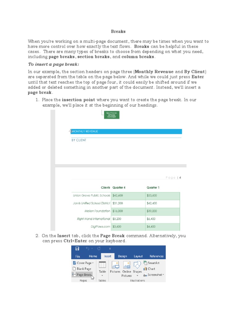Mastering Document Formatting: An In-Depth Guide to Using Breaks ...