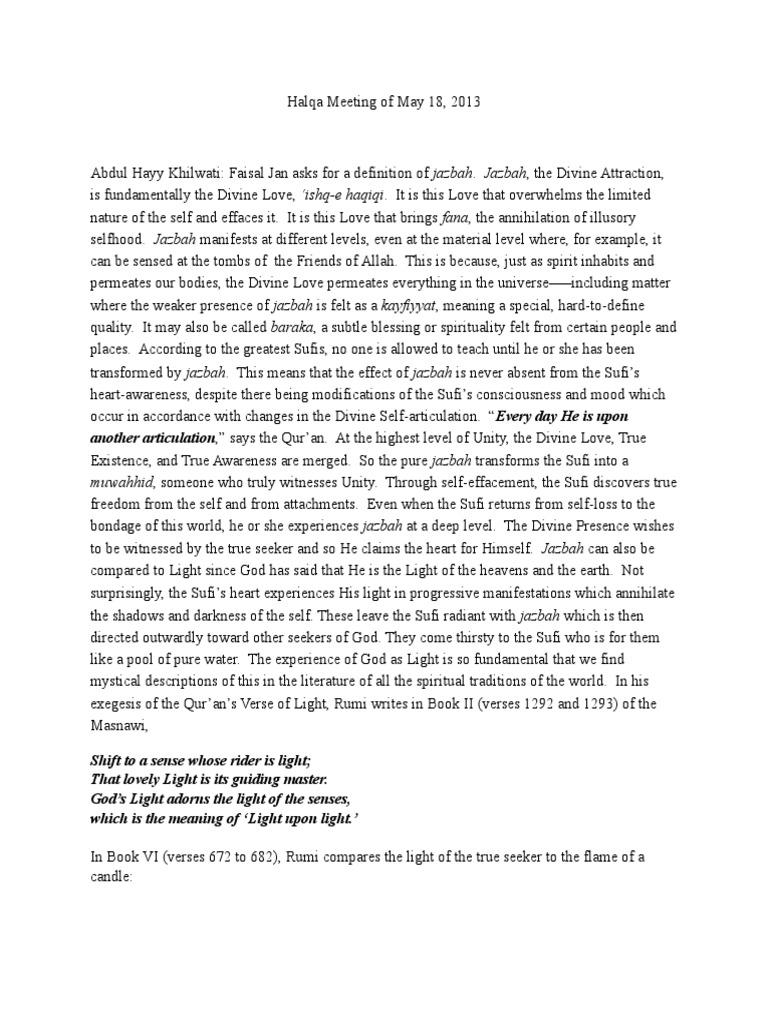 Muwahhid, Someone Who Truly Witnesses Unity. Through Self-Effacement ...