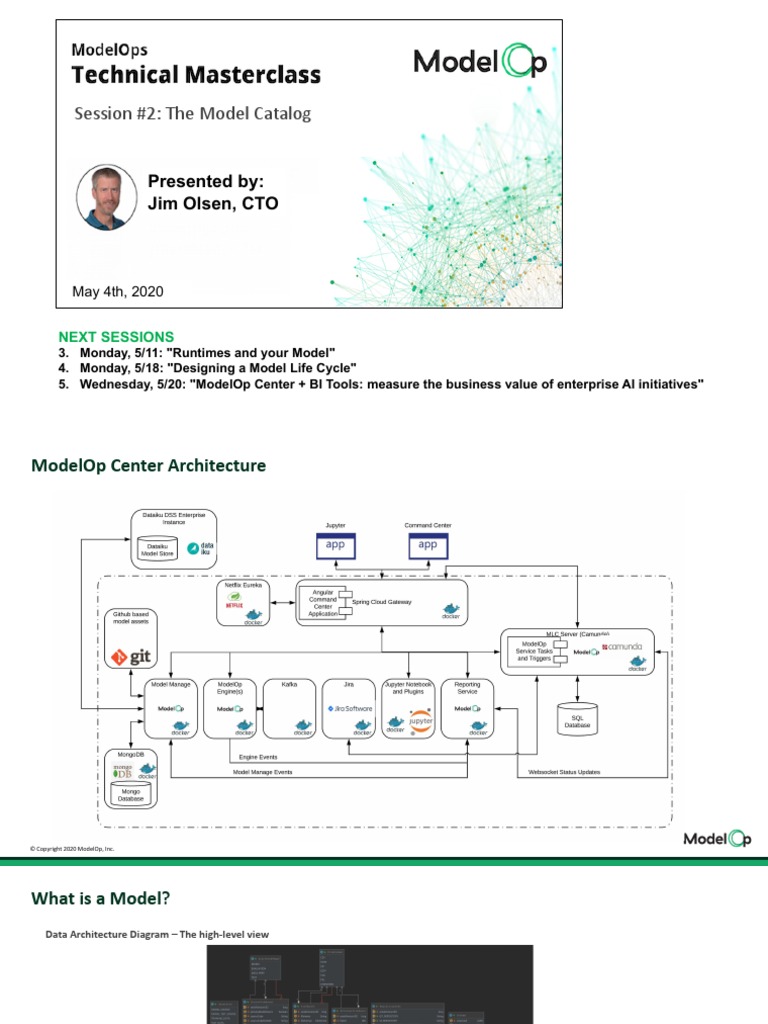 Session #2: The Model Catalog: Presented By: Jim Olsen, CTO | PDF ...