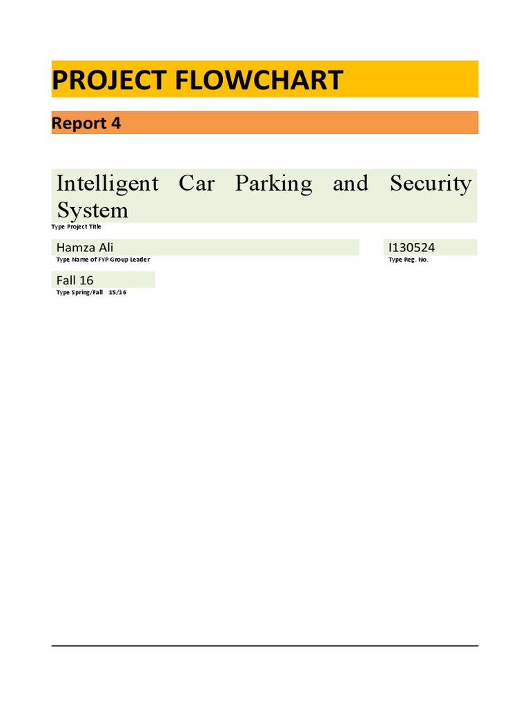 Intelligent Car Parking and Security System Flowchart | PDF | I Phone ...