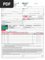 TFF Bol Form | PDF | Cargo | Bill Of Lading