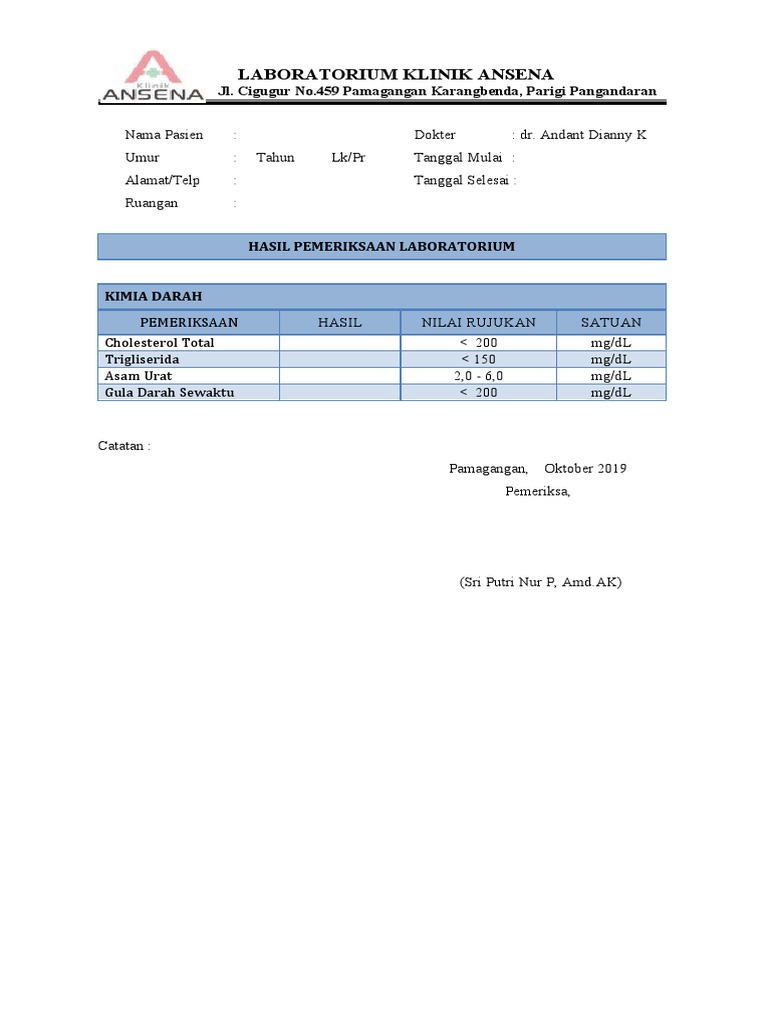 Blank Lab | PDF
