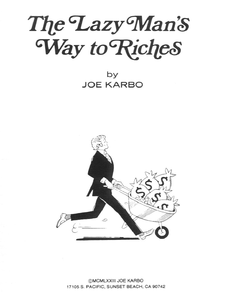 The Lazy Mans Way To Riches PDF | PDF