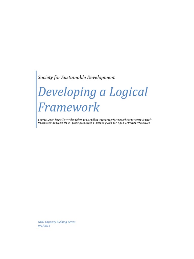 SSD Developing A Logical Framework | PDF | Business | Cognition