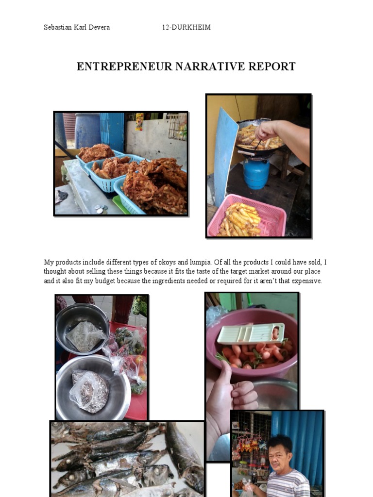 ENTREPRENEUR NARRATIVE REPORT Karl | PDF | Asian Cuisine | Regional ...