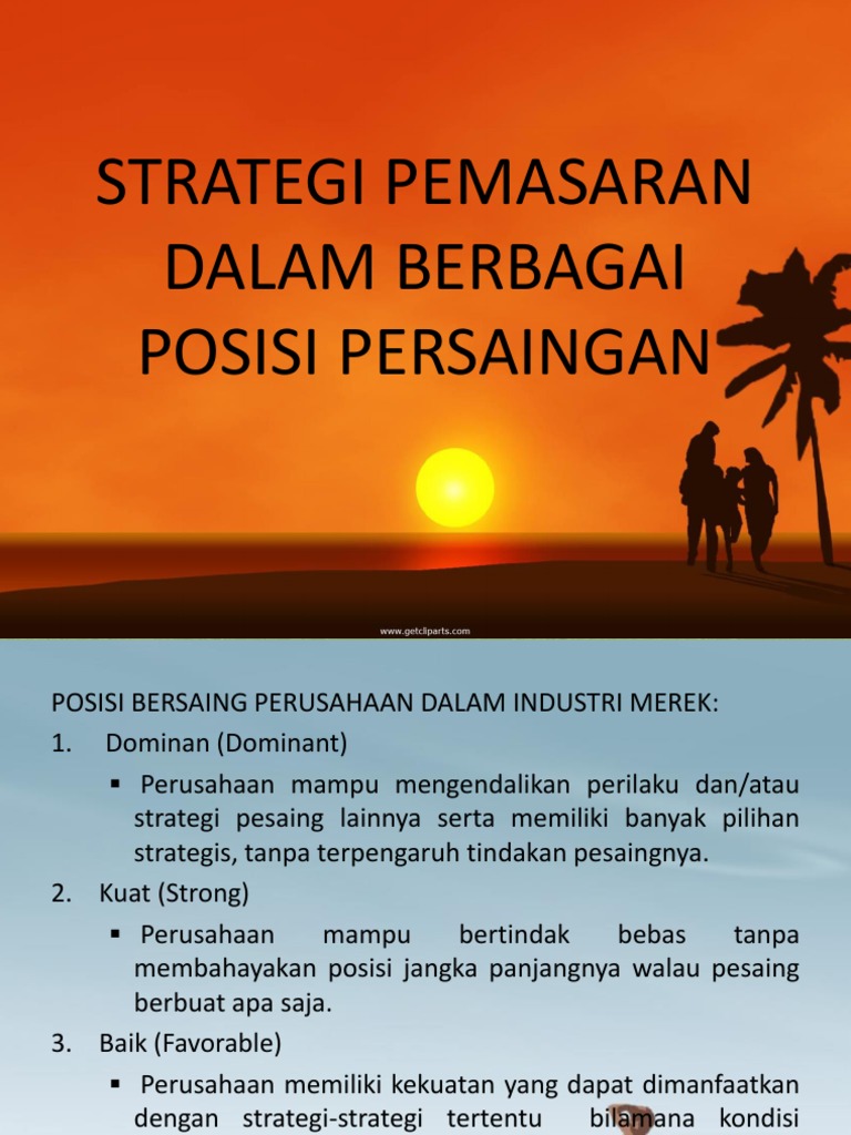 Strategi Pemasaran Perusahaan Kompetitif | PDF | Karier & Perkembangan ...