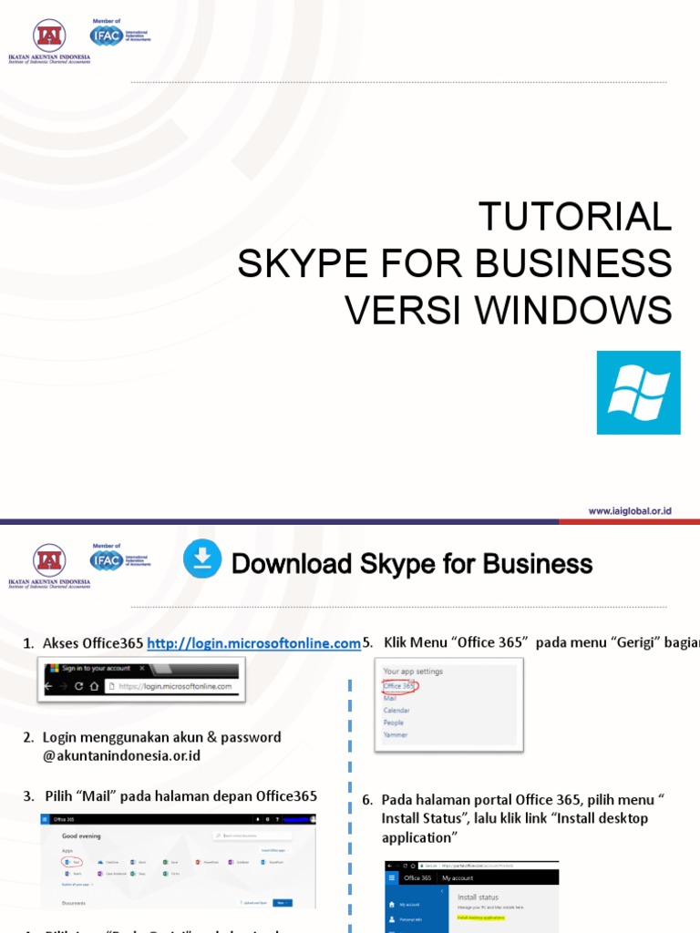 Tutorial Skype For Business | PDF | Komputer