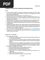 ICAP Reg Form Instruction Online | PDF