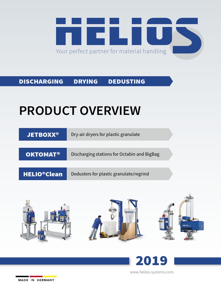 Helios Product Overview 2019 | PDF | Clothes Dryer | Dust