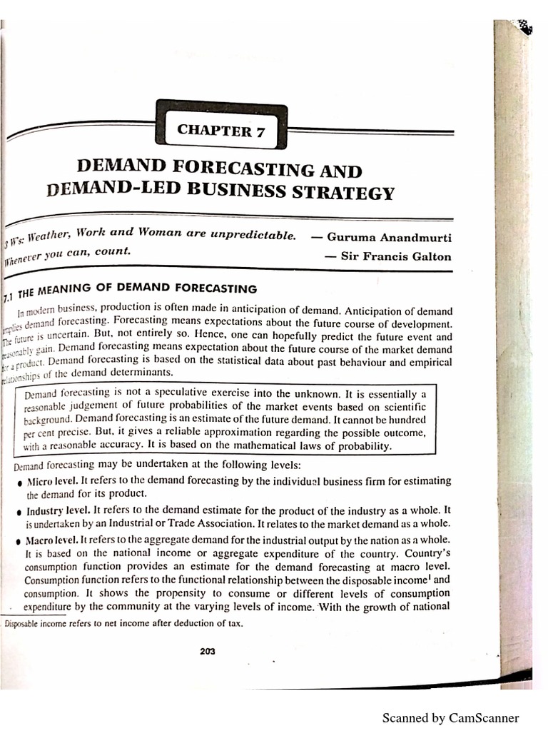 Demand Forecasting | PDF