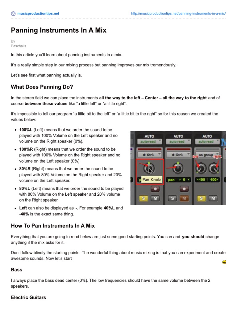 Mixing Tips for Music Producers | PDF | Drum Kit | Music Industry