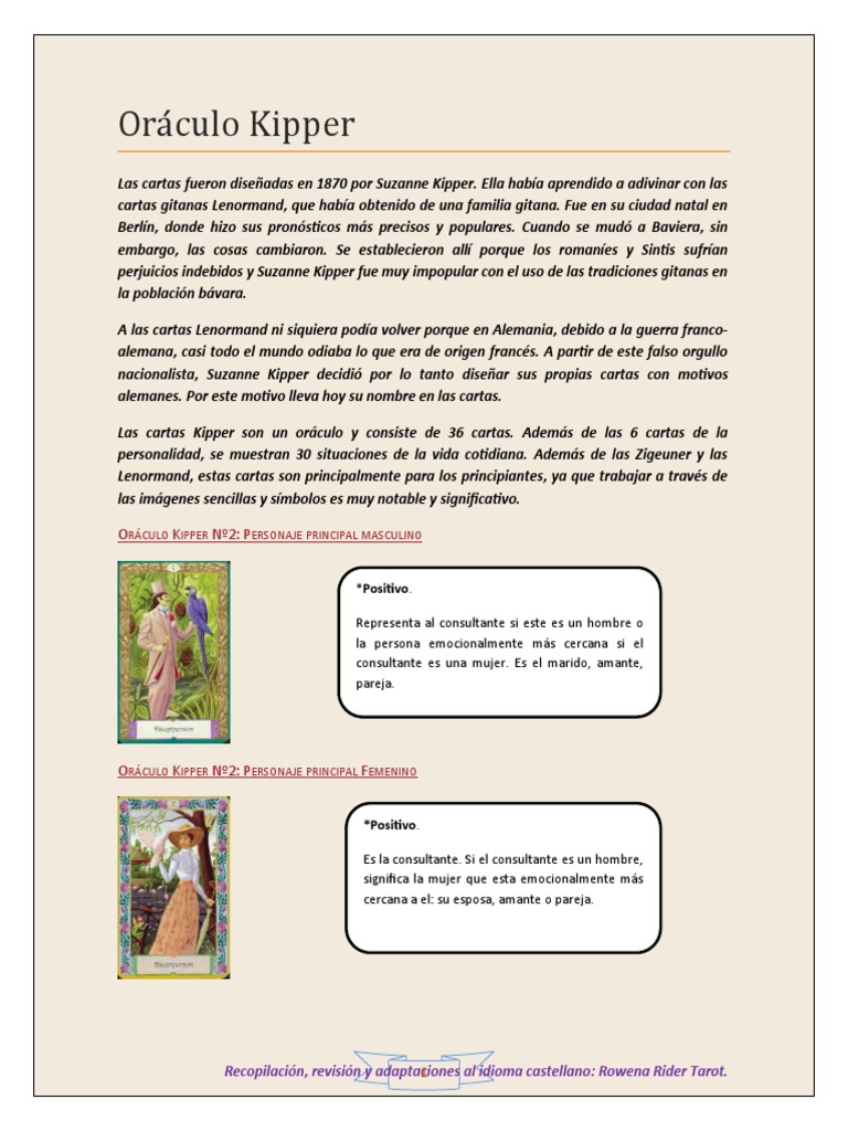 Oráculo Kipper | PDF | Pueblo romaní | Amor