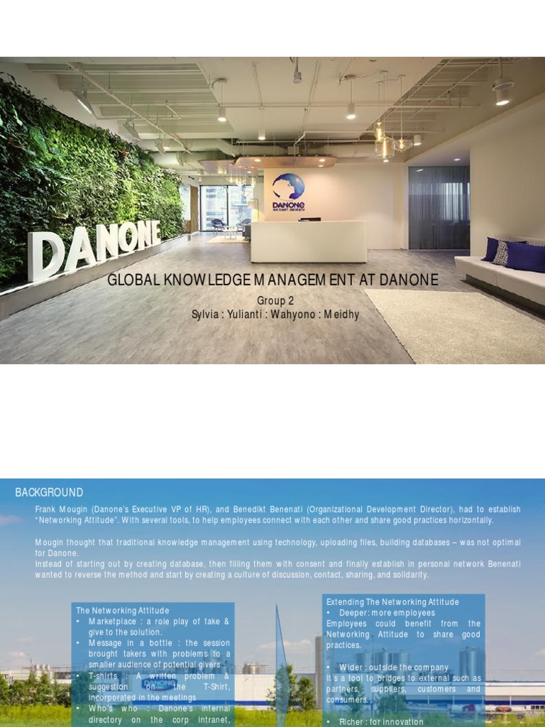Global Knowledge Management at Danone: Sylvia: Yulianti: Wahyono ...