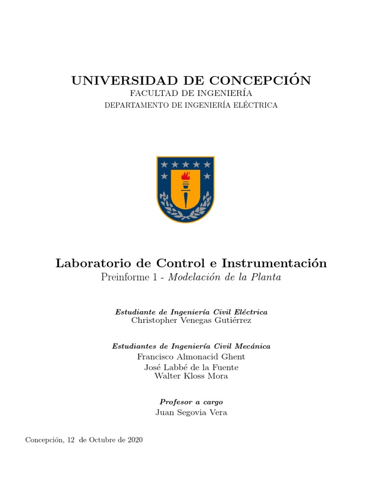 Laboratorio de Control e Instrumentaci N Informe 1 PDF | PDF | Controlador lógico programable ...
