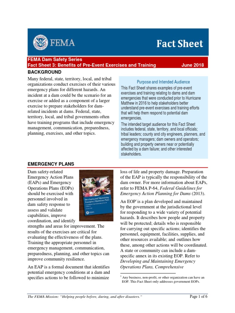 FEMANC-SCDams3PreEvent 06122018 508 | PDF | Emergency Management ...