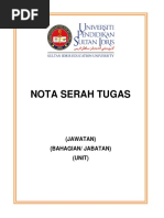 Format Nota Serah Tugas Word | PDF