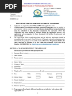 UTT AMIS Application and Registration Form | PDF