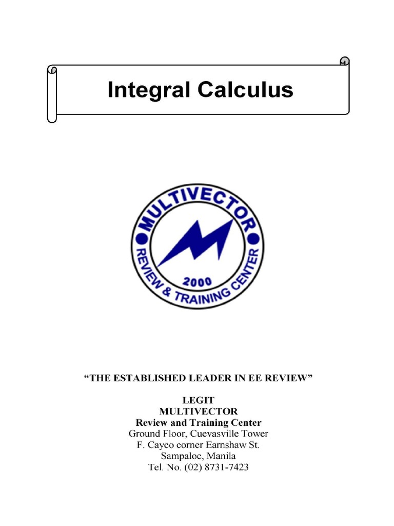 Integral Calculus | PDF