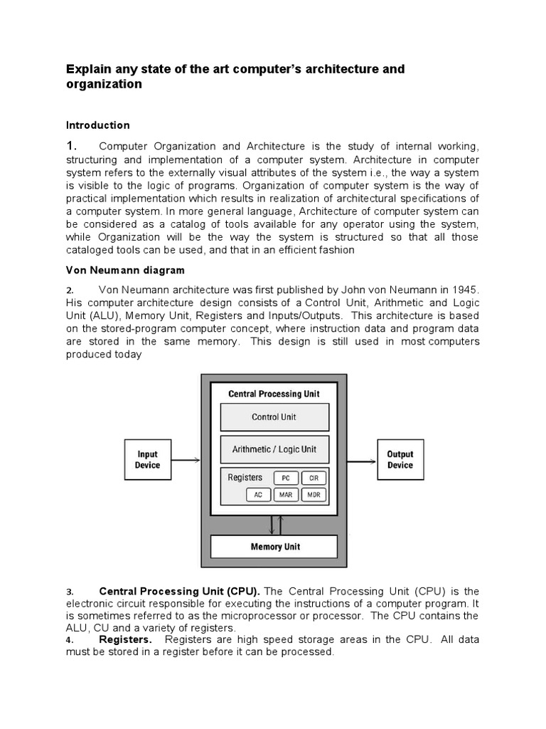 Computer Architecture And Organization Pdf Central Processing Unit Computer Data Storage