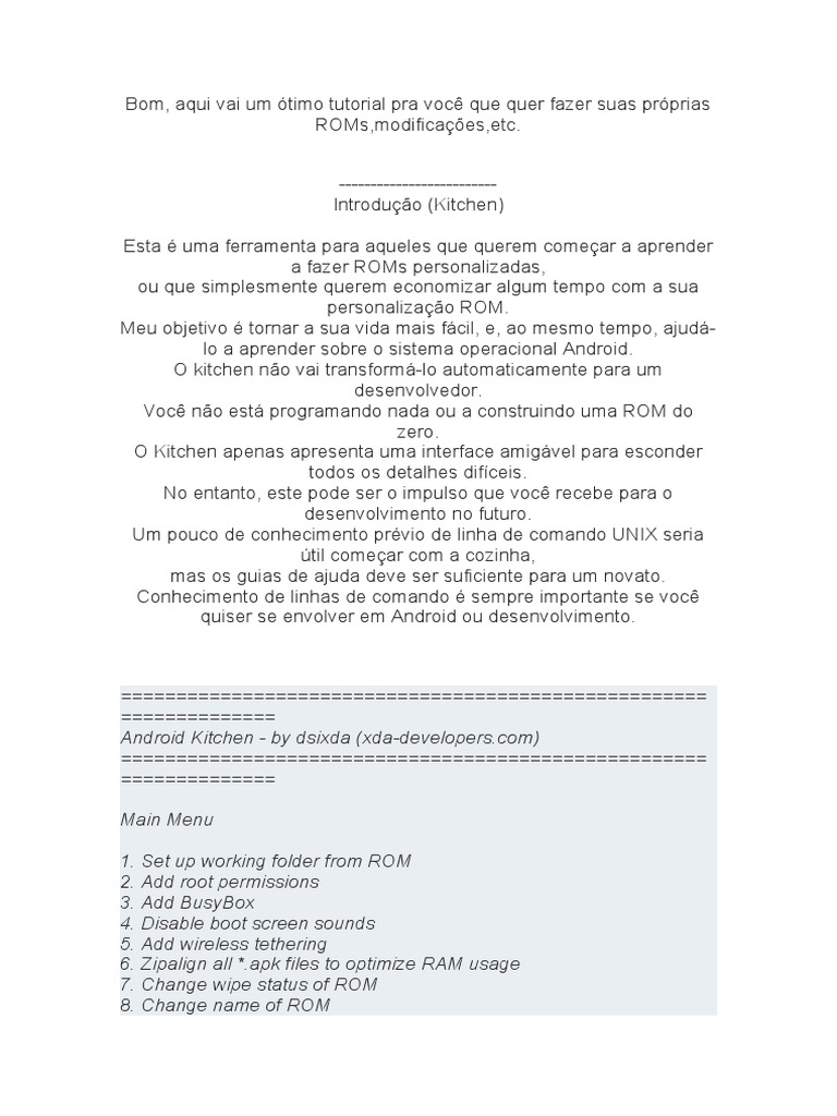 Tutorial Android | PDF | Android (sistema operacional) | Software de sistema