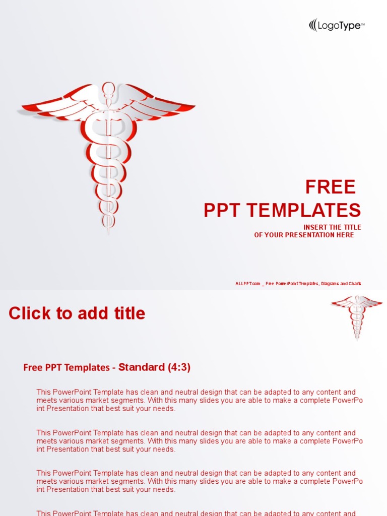 Medical Symbol PowerPoint Templates Standard | PDF