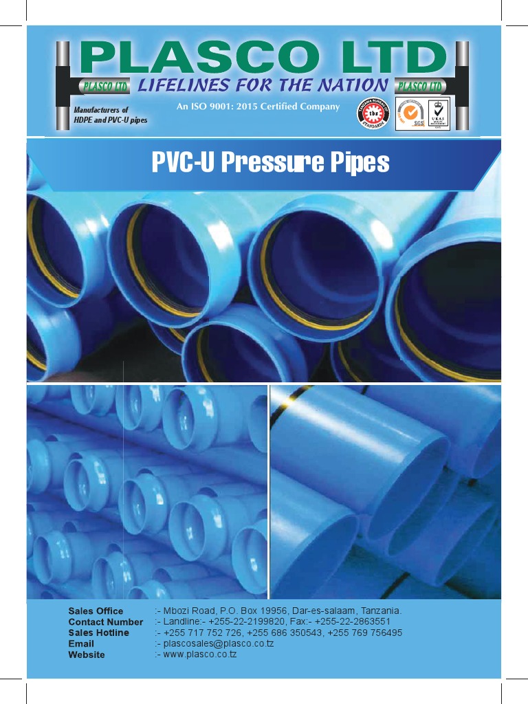 PVC-U Pressure Pipes: Lifelines For The Nation | PDF | Pipe (Fluid ...