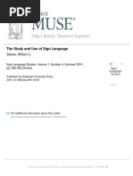 Sign Language Structure-STOKOE PDF | PDF | Sign Language | Hearing Loss