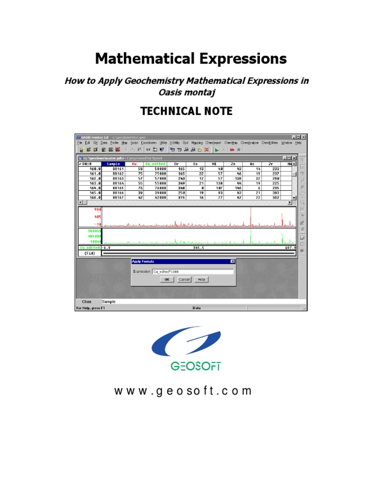 Mathematical Expressions: Technical Note | PDF | Logarithm | Computer ...