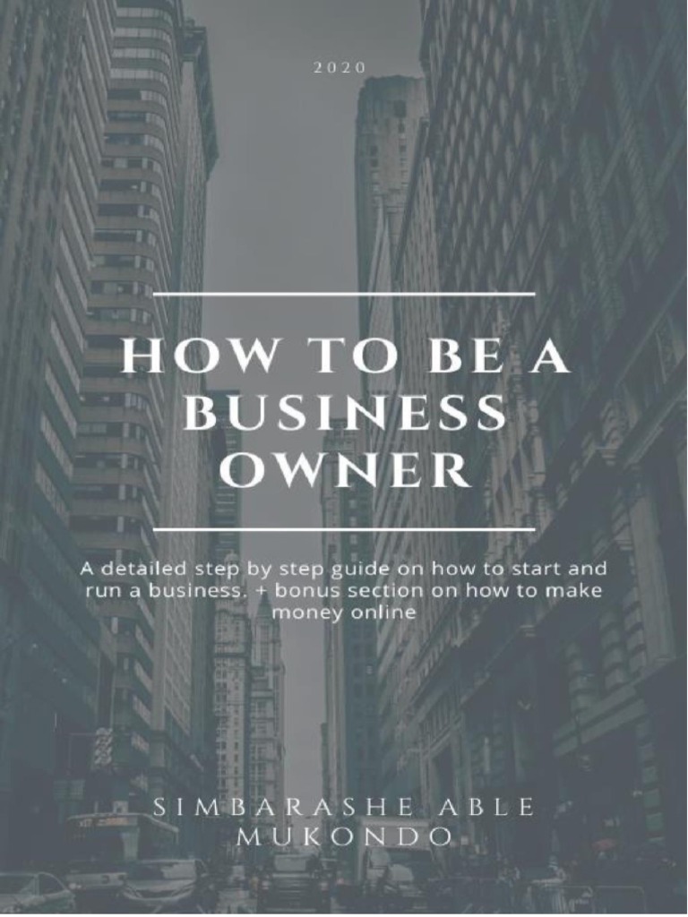 How To Be A Business Owner | PDF | Social Media | Popular Culture ...