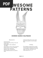 Squidgame Frontman Template Mask Assembli 1 | PDF | Stationery