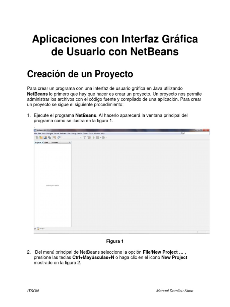Aplicaciones en Java Con Interfaz Grafica de Usuario Con NetBeans | PDF ...