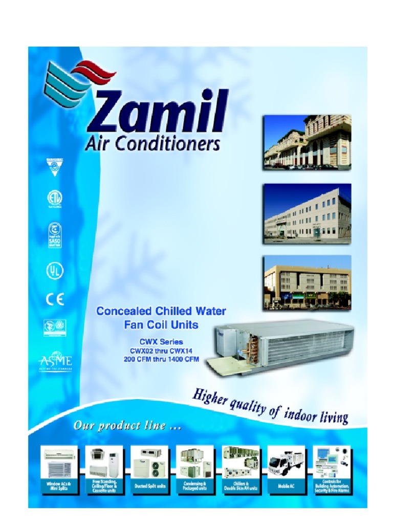 Overview of Zamil Air Conditioners' Concealed Chilled Water Fan Coil ...