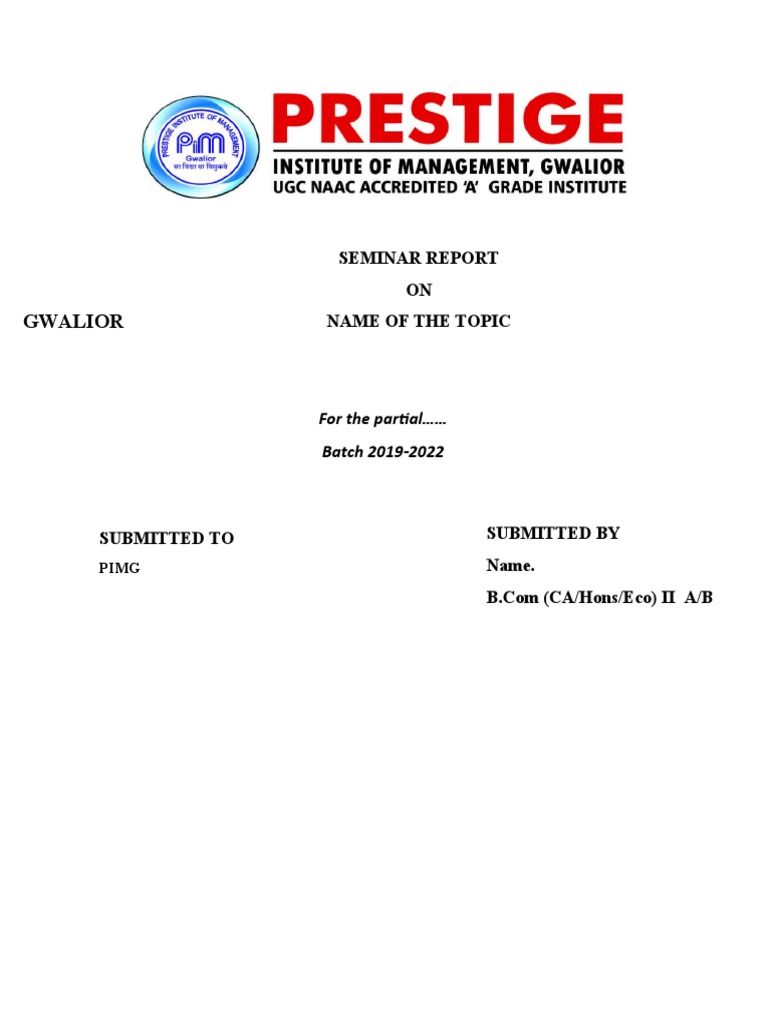 Seminar File Format | PDF