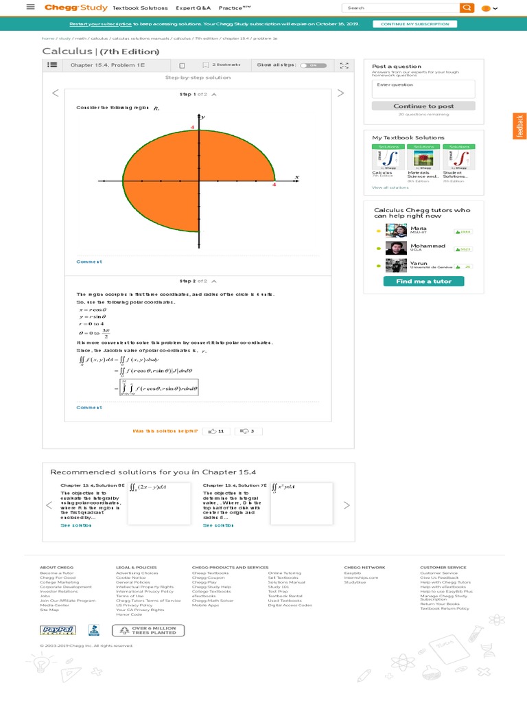 Calculus: (7th Edition) | PDF