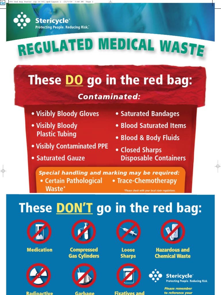 Red Bag Poster | PDF | Pollution | Waste