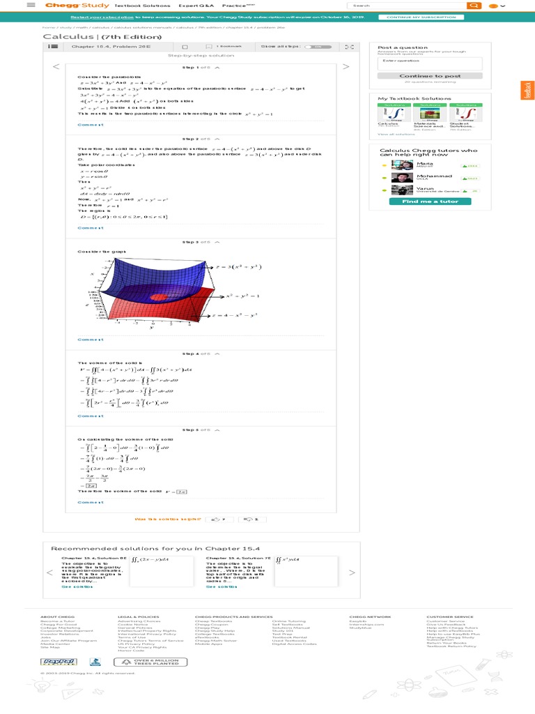 Calculus: (7th Edition) | PDF