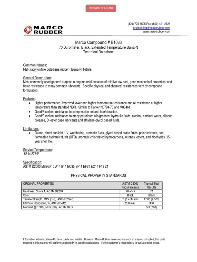 Marco Material Datasheet B1083 PDF | PDF | Chemical Substances ...