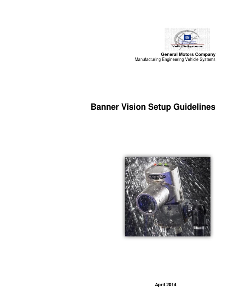 Banner Vision Setup Guidelines 4162014 | PDF | Image Resolution | Ip ...