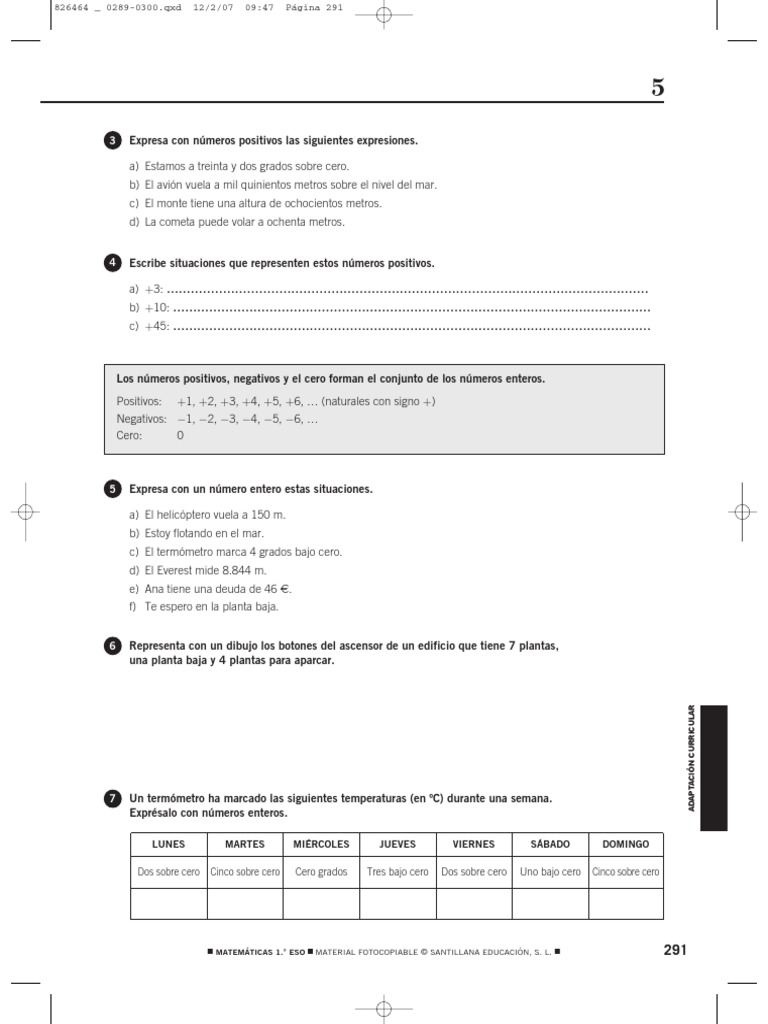 Numeros Enteros Pdf Entero Matemática Elemental