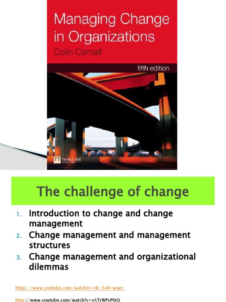 Challenges of Change Management | PDF | Change Management ...