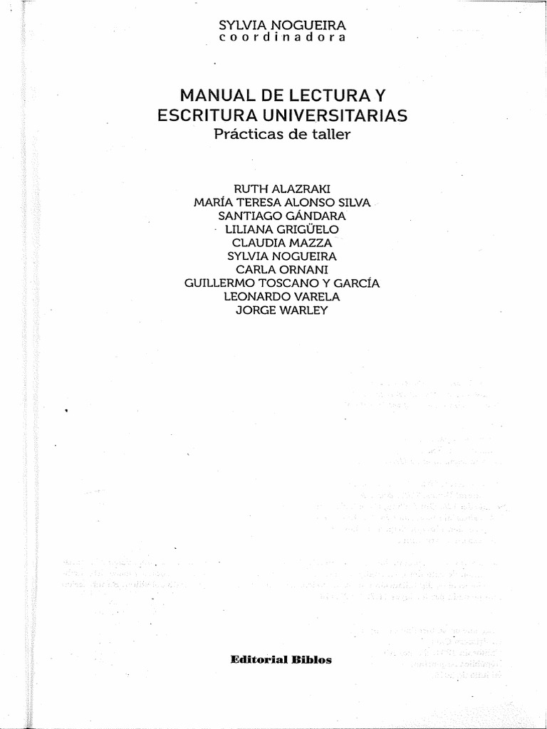 Nogueira Silvia, Manual de Lectura y Escritura Universal - 1 | PDF