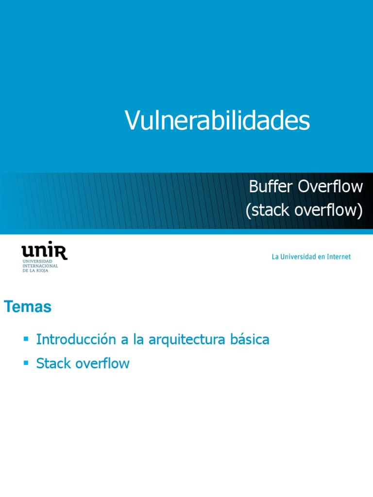 S10 Buffer Overflow | PDF | Unidad Central de procesamiento | Puntero (Programación de computadora)
