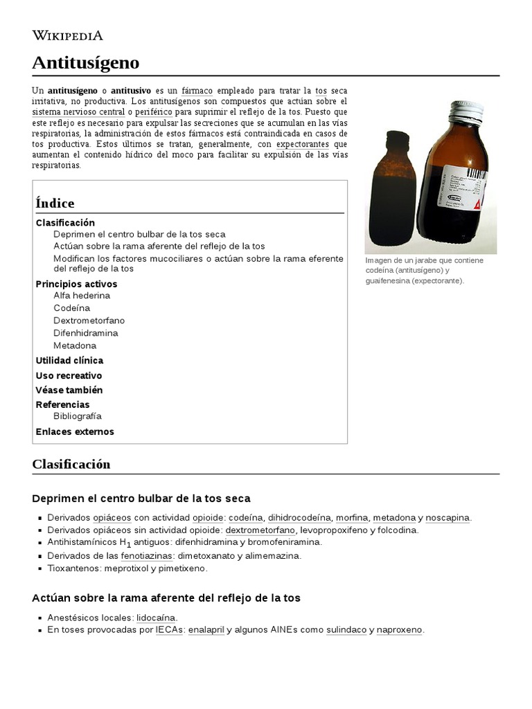 Antitusígeno | PDF | Drogas | Farmacología